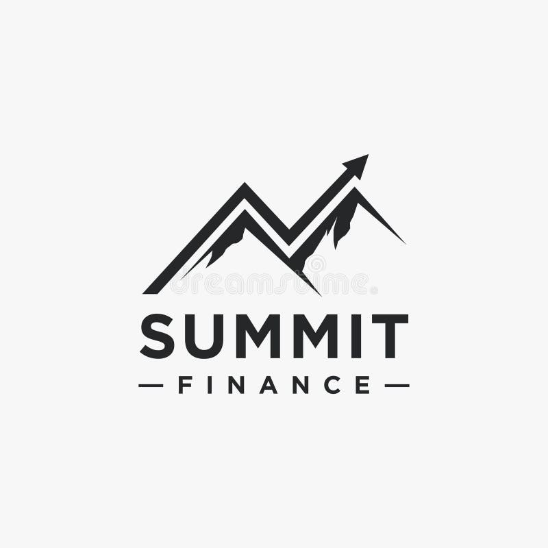 Mountain and Arrow. Success and Vision Concept. Wireframe and Low Polygon Design Stock Vector ...