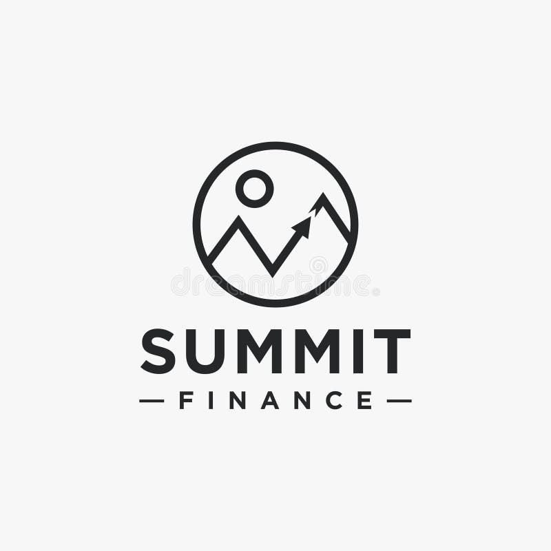 Mountain and Arrow. Success and Vision Concept. Wireframe and Low Polygon Design Stock Vector ...