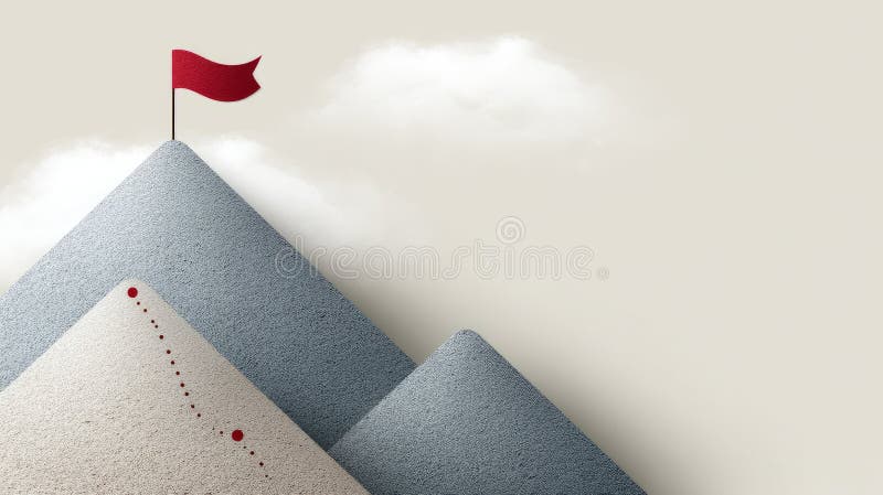 Abstract Mountains Red Flag Peak Stock Photos - Free & Royalty-Free ...