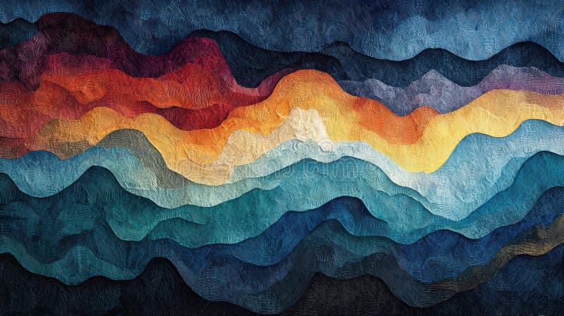 Abstract Mountainscape Texture. Stock Illustration - Illustration of ...