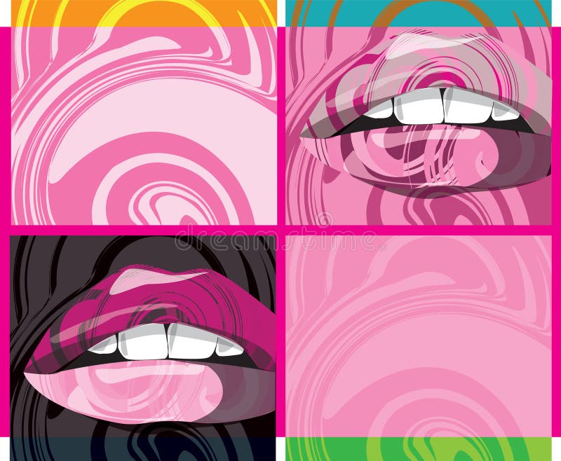 Abstract mouth. Vector stock vector. Illustration of gloss - 13214284