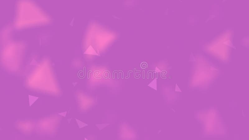 Abstract Movement of Random Triangles on a Soft Pink Background with ...