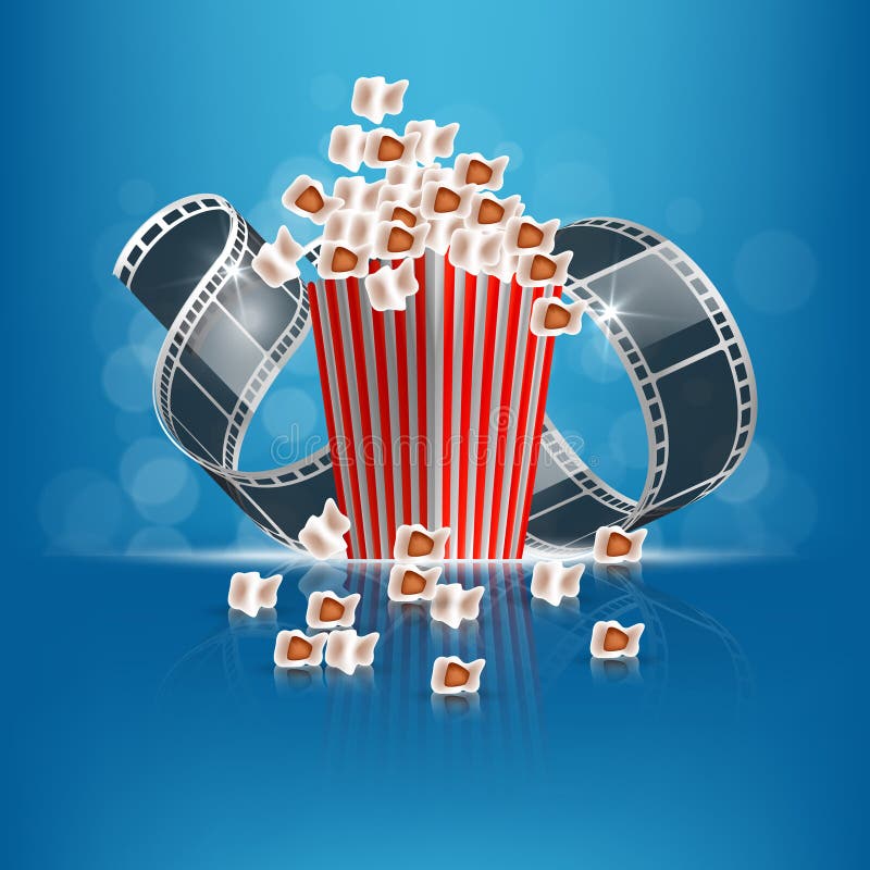 Abstract Movie Template. Cinema Concept Stock Vector - Illustration of ...