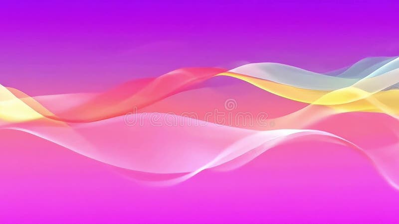 Abstract Moving Background with Pink Wave Structures, Smooth Motion ...