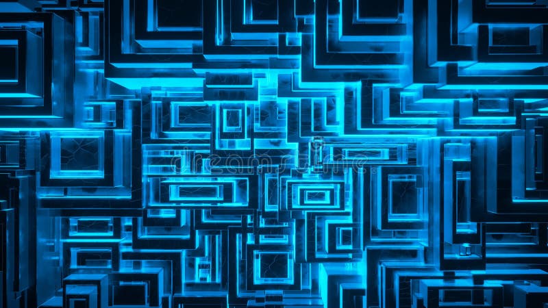 Abstract Moving Blocks Background. Animation of Morphing Shapes Stock ...