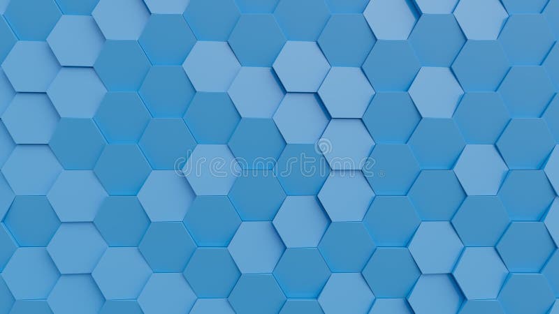 Abstract Moving Blue Shiny Hexagonal Structure. Bee Hive Grid Blocks Stock Footage - Video of ...