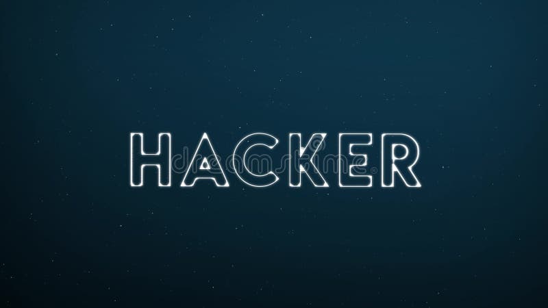 Abstract Moving Connection Structure Background with Text Hacker Stock ...