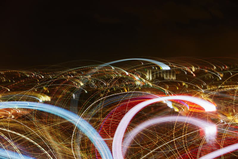 Abstract Moving Light Trails Stock Photo - Image of exposure, abstract ...