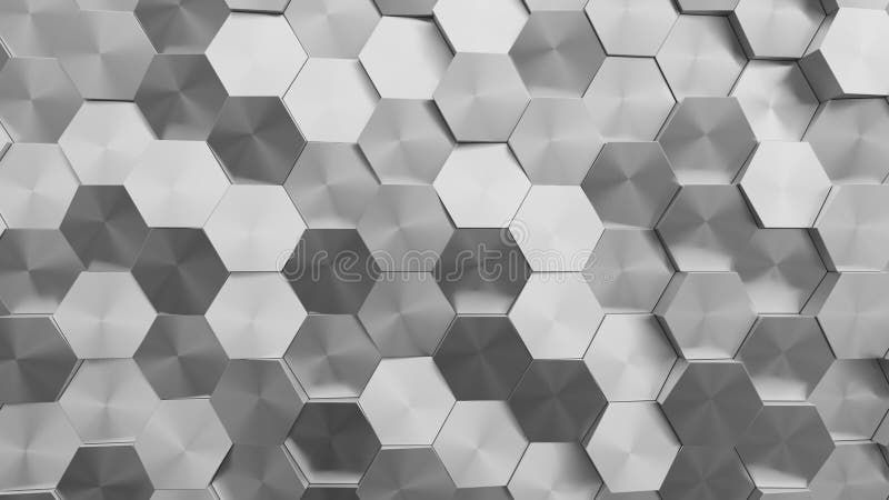 Abstract Moving Metallic Hexagonal Structure. Bee Hive Grid Blocks Stock Footage - Video of ...
