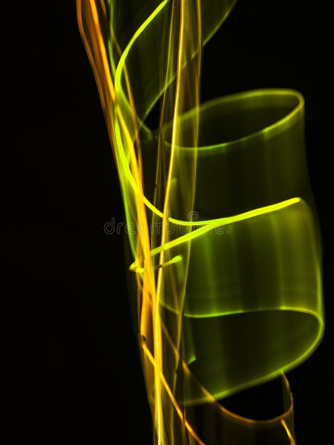 Abstract Moving Neon Lights on Black Background Stock Photo - Image of ...
