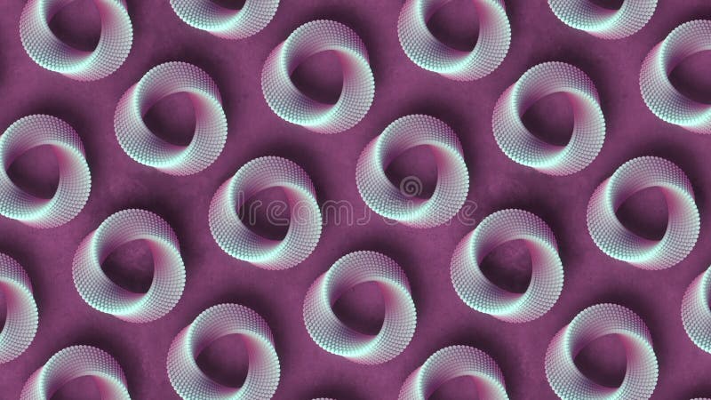 Moving Pattern of Mobius Strips on Shabby Surface 3d Rendering Loop ...