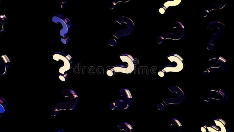 Moving Question Mark in Red Color on Green Screen Stock Video - Video ...