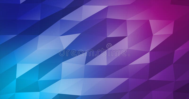 Abstract Moving Triangles Blue Purple Low Poly Digital Futuristic ...