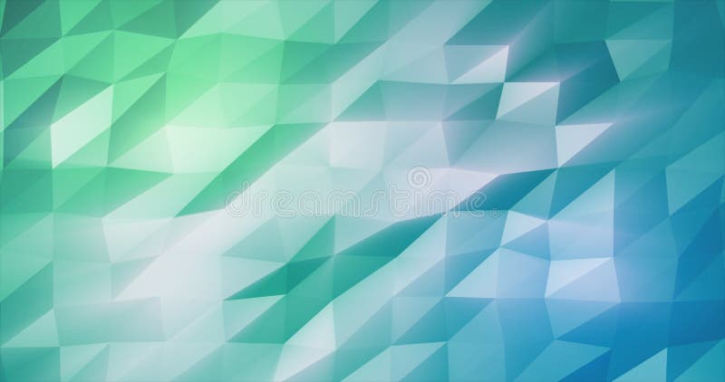 Abstract Moving Triangles Green Low Poly Digital Futuristic. Abstract Background Stock ...