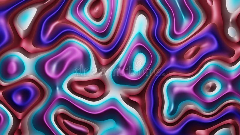 Abstract Multi Color Reflective Wavy Metal Pattern Gradient Background ...