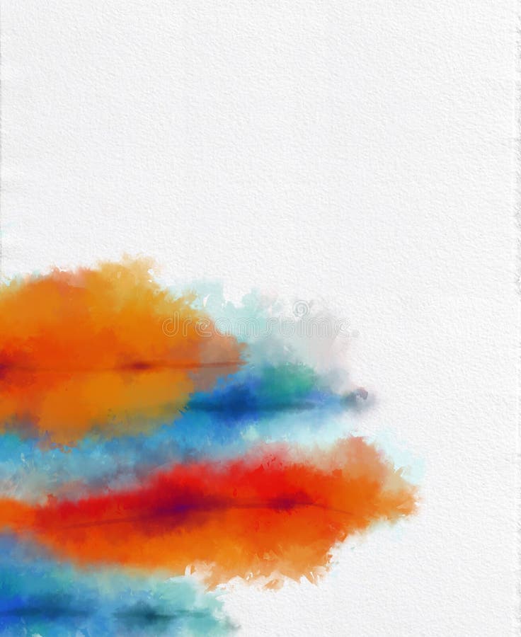 Abstract Multi-Color Splash Design on Textured Blank Surface. Stock ...