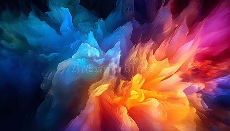 Abstract Multi Colored Backdrop with Vibrant Colors Generated by AI ...