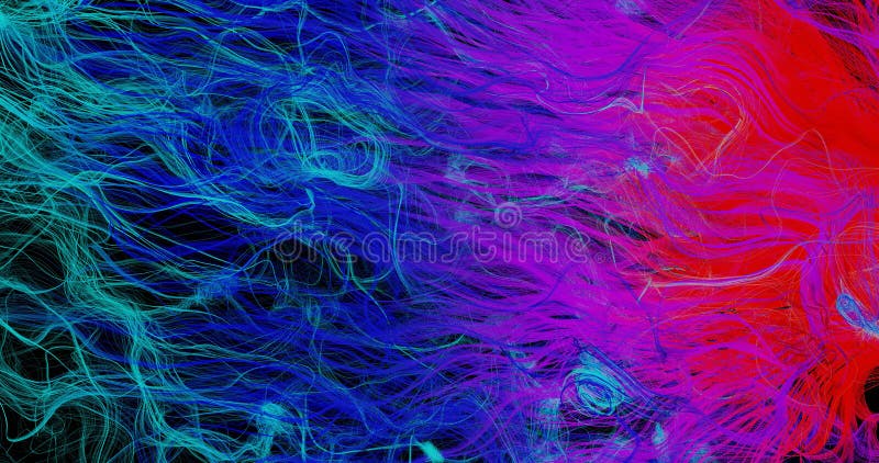Rainbow Threads Flowing, Light Stock Illustration - Illustration of ...