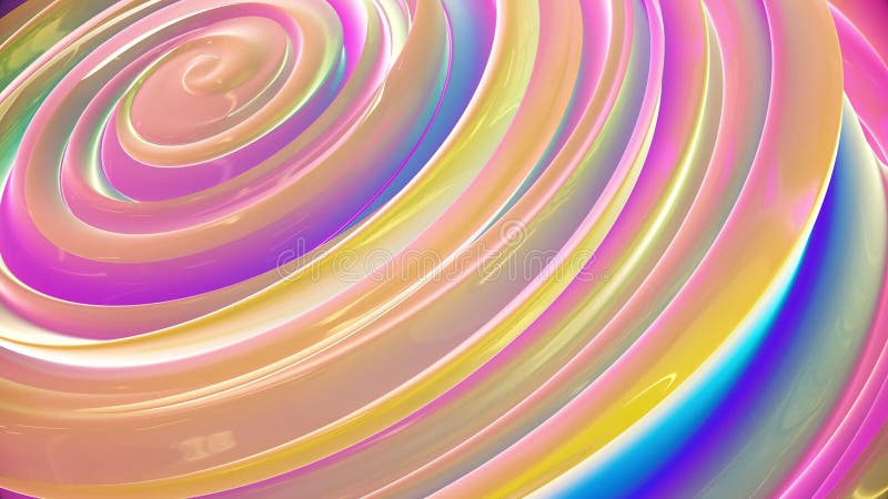 Abstract Multi Colored Candy Pop Reflective Mirror Spiral Background ...