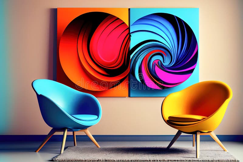 Abstract Multi-colored Cardboard Background in Interior Design ...