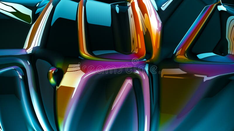Abstract Multi Colored 3D Shiny Wall Texture Background Rendering Stock ...