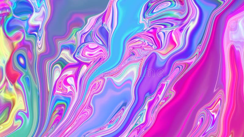Abstract Multi-colored Fantasy Liquid Background Stock Illustration ...
