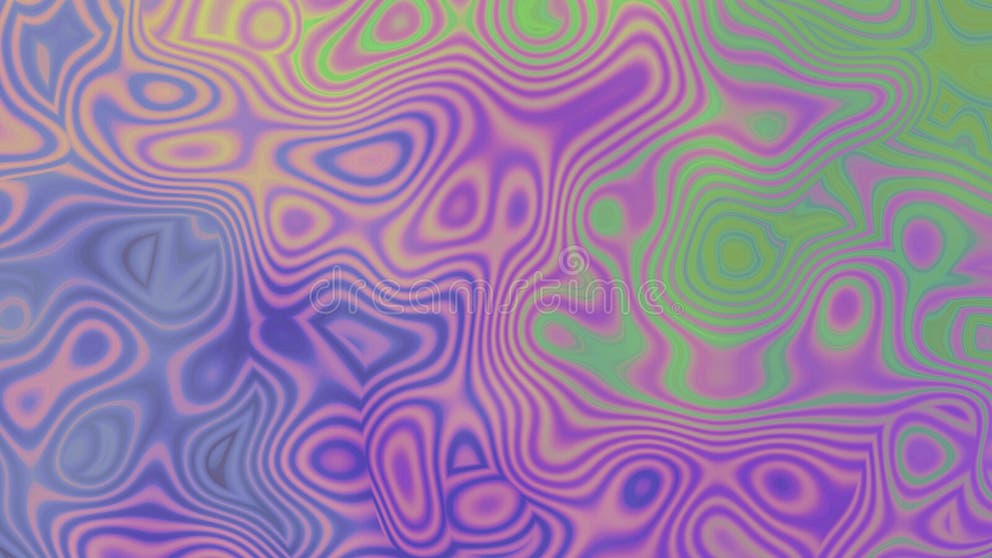 Abstract Multi-colored Fantasy Liquid Background Stock Illustration ...