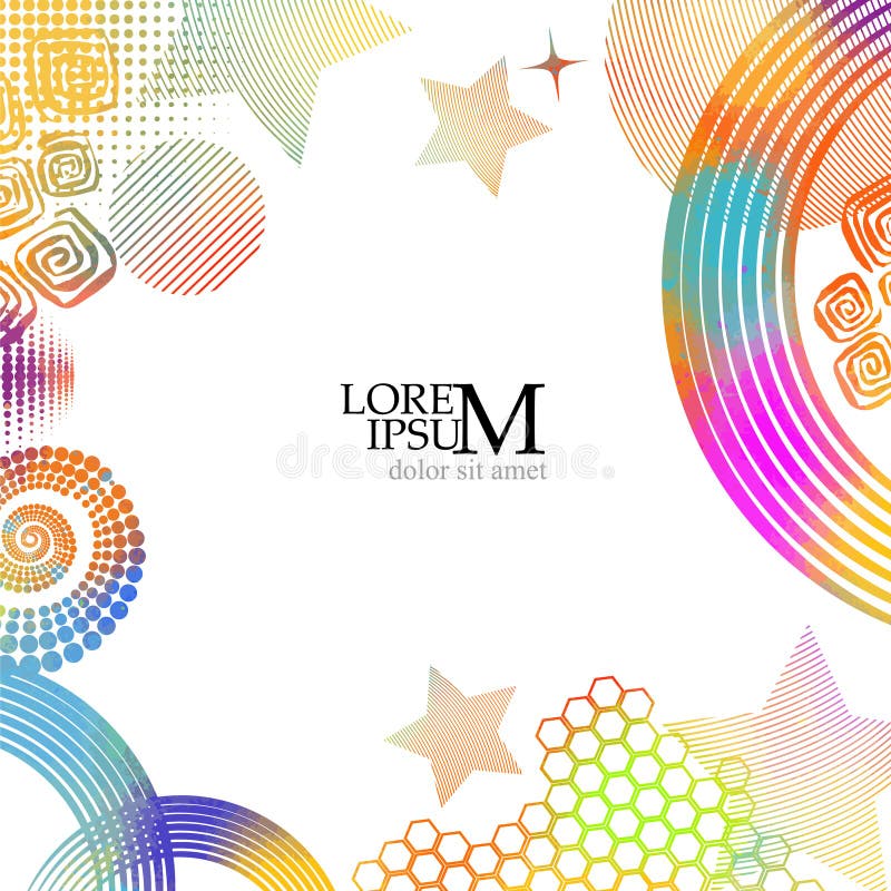 Abstract Multi-colored Frame. Background. Vector Stock Illustration ...