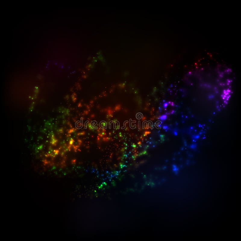 Abstract Multi-colored Galaxy. Stock Vector - Illustration of night ...
