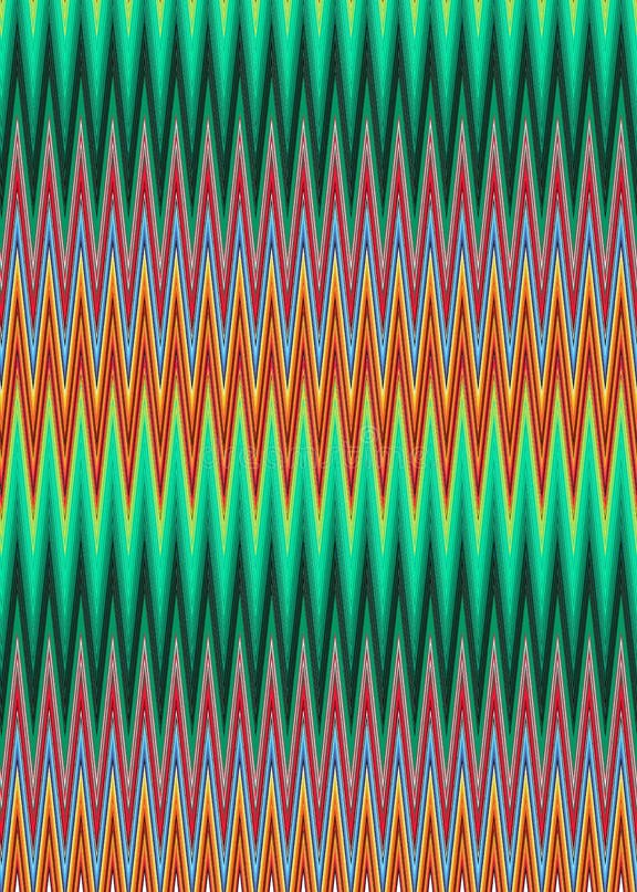 Abstract Multi Colored Geometric Knitted Zig Zag Pattern, Vector ...