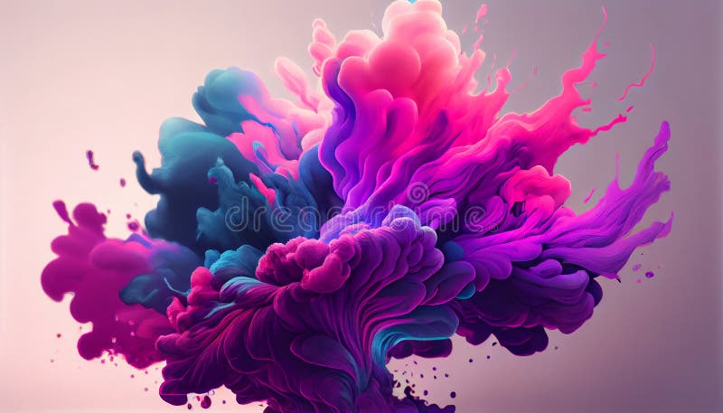 Abstract Multi Colored Ink Paint Backdrop Creates Artistic Chaos ...