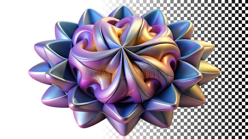 Abstract Multi-colored Layered Shape, Representing Complexity or ...