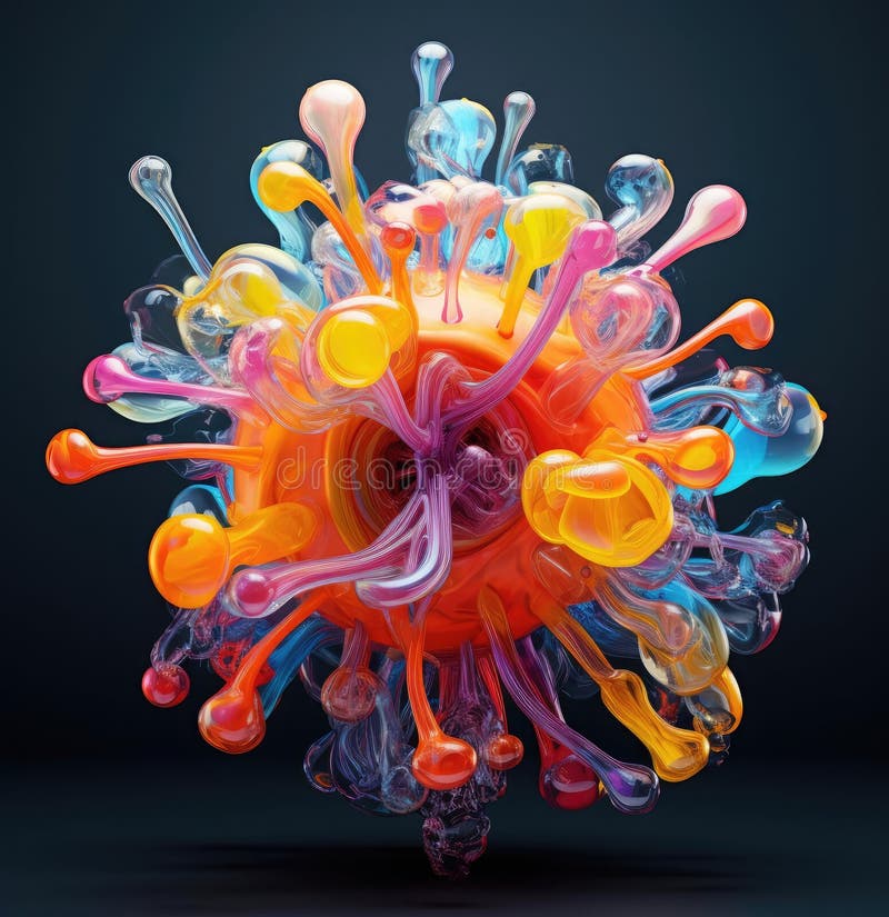 Abstract Multi-colored Object Stock Illustration - Illustration of ...