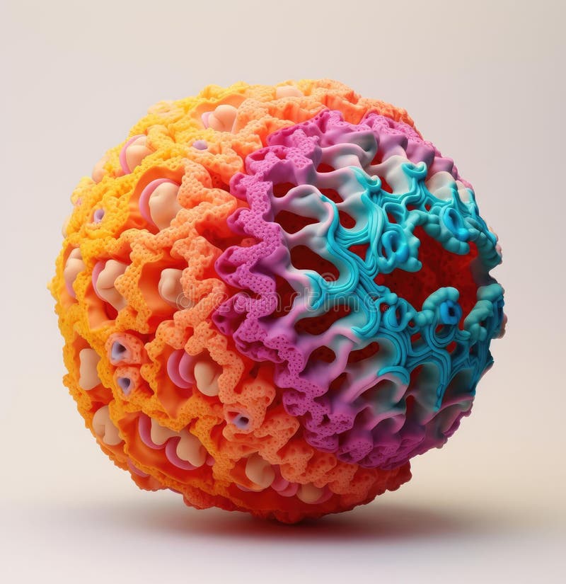 Abstract Multi-colored Object Stock Illustration - Illustration of ...