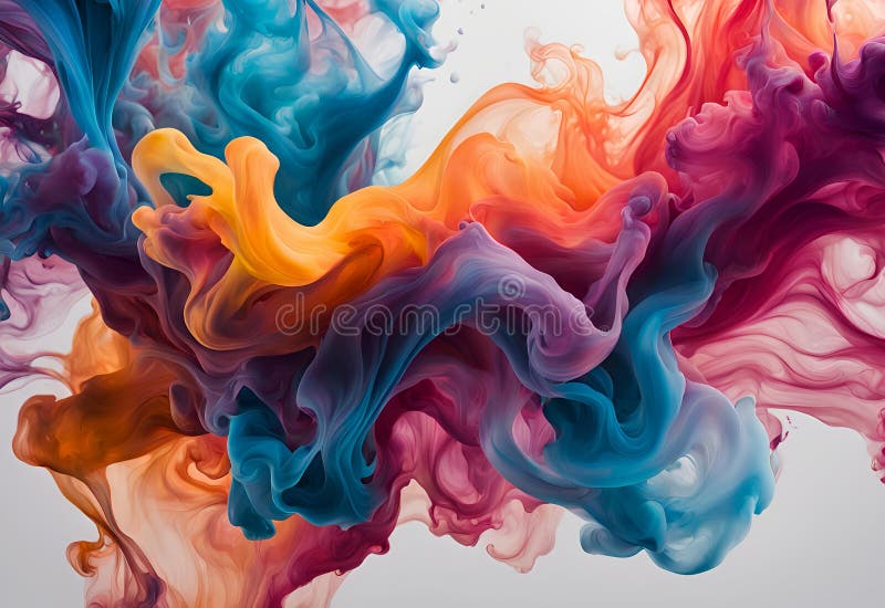 Abstract Multi-colored Smoke. Design Elements for Graphics Stock ...
