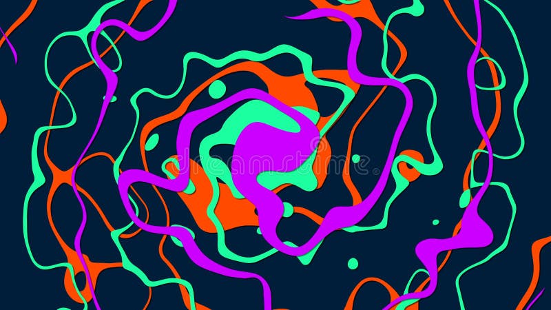 Abstract, Multi-colored Spiral Structure in a Swirling Motion Stock ...