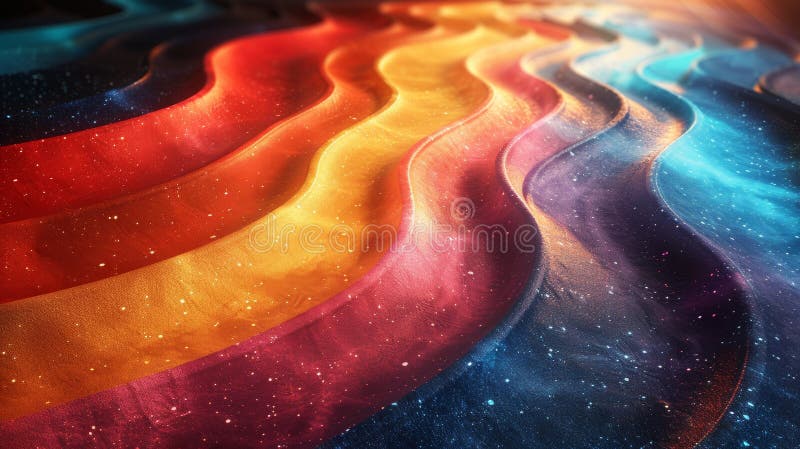 Multicolored Fluid Rainbow Design Galaxy Background Abstract Texture ...