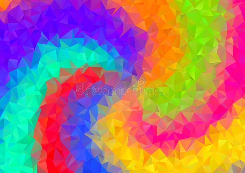 Abstract Multi Coloured Low Poly Design Background Stock Vector ...