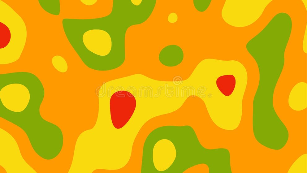 Abstract Multicolor Background with Formless Fluid Shapes, Vector ...