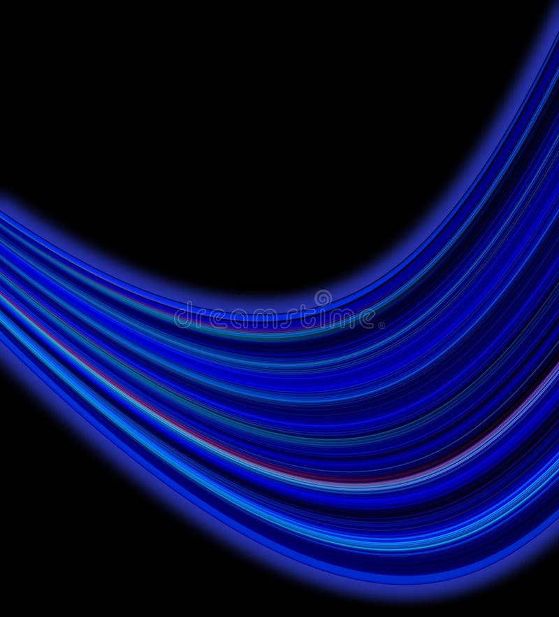 Blue Speed Light Motion Effect Background Stock Illustration ...