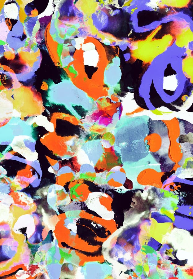 Abstract Multicolor Dynamic Background with Creative Splashes and ...