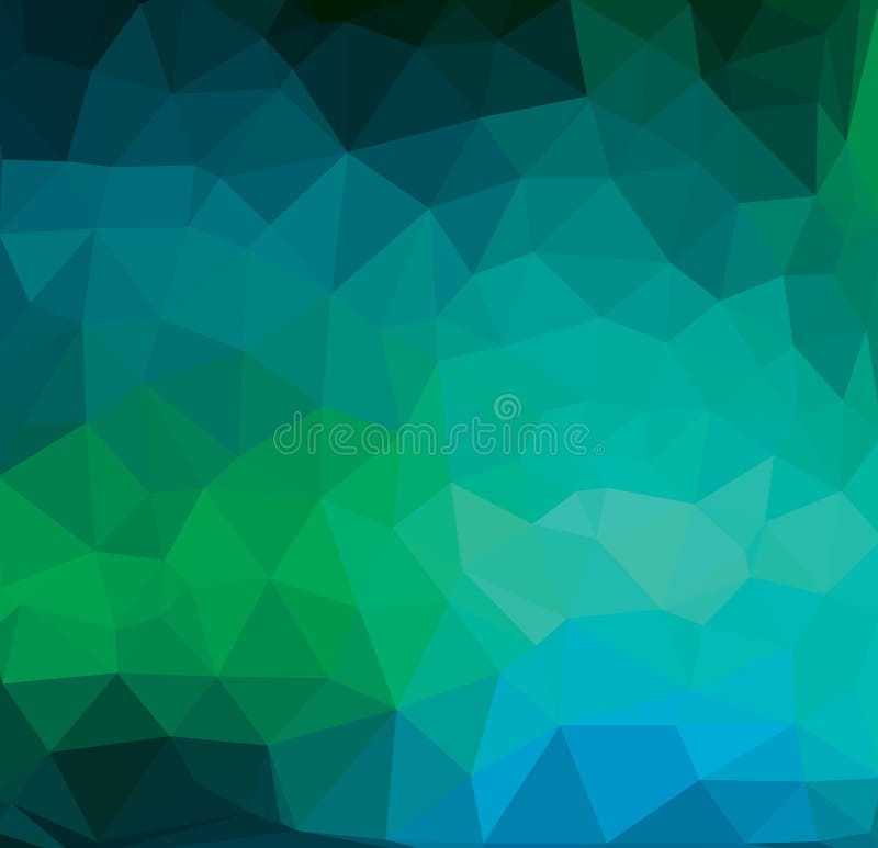 Abstract Multicolor Emerald Green Background. Vector Polygonal Design ...