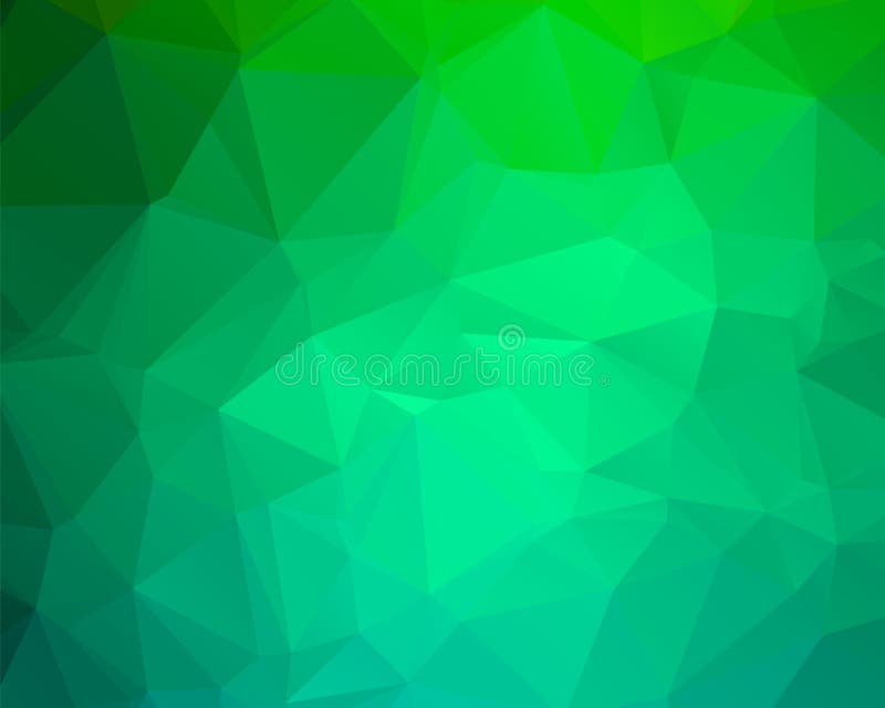 Abstract Multicolor Emerald Green Background. Vector Polygonal Design ...