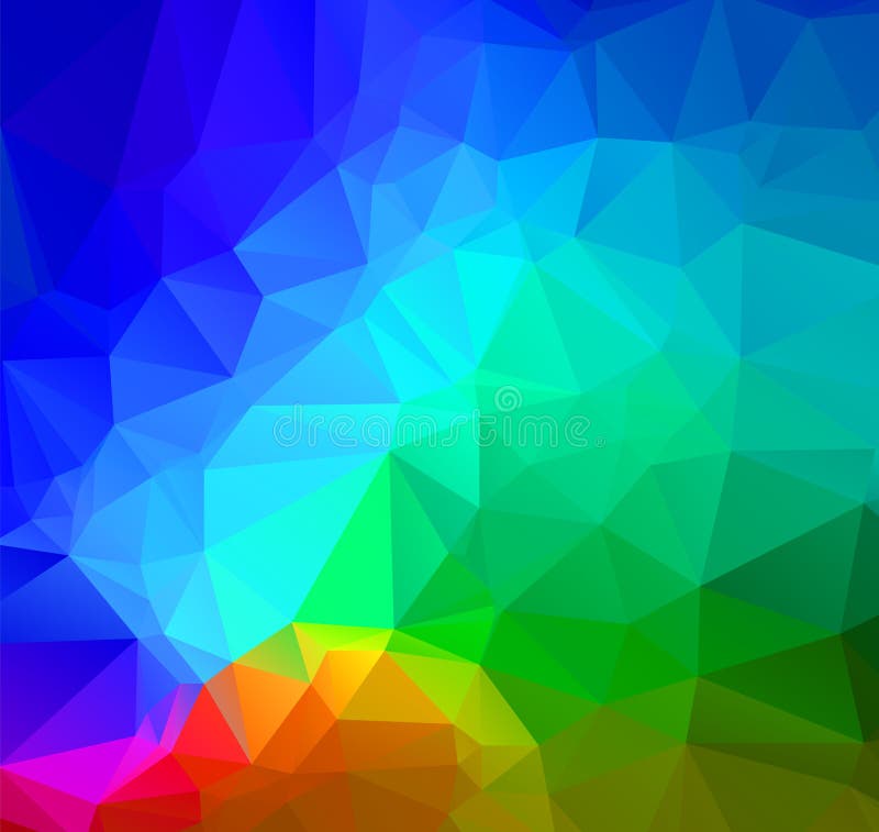 Abstract Multicolor Emerald Green Background. Vector Polygonal Design ...
