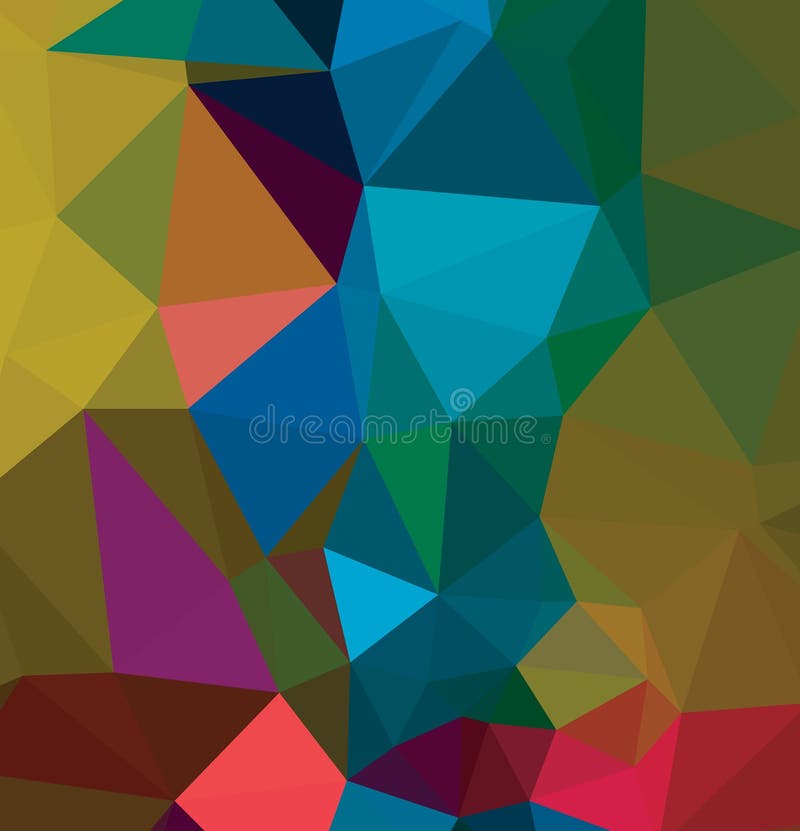 Abstract Multicolor Emerald Green Background. Vector Polygonal Design ...