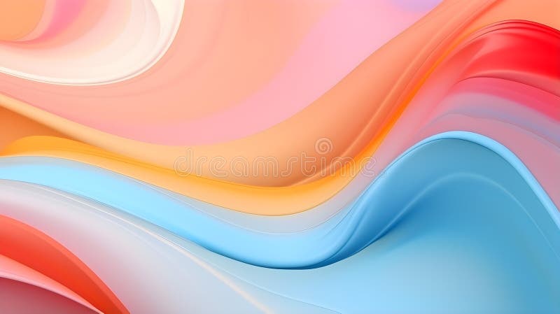 Abstract Multicolor Fluid Wave Background for Modern Presentations ...