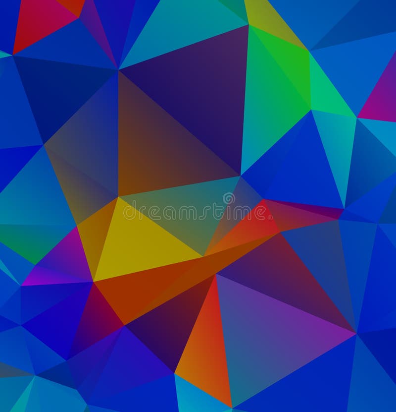 Abstract Multicolor Full Color Rainbow Background. Vector Polygonal ...