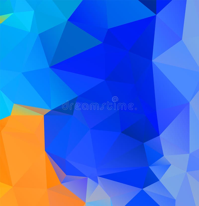 Abstract Multicolor Full Color Rainbow Background. Vector Polygonal ...