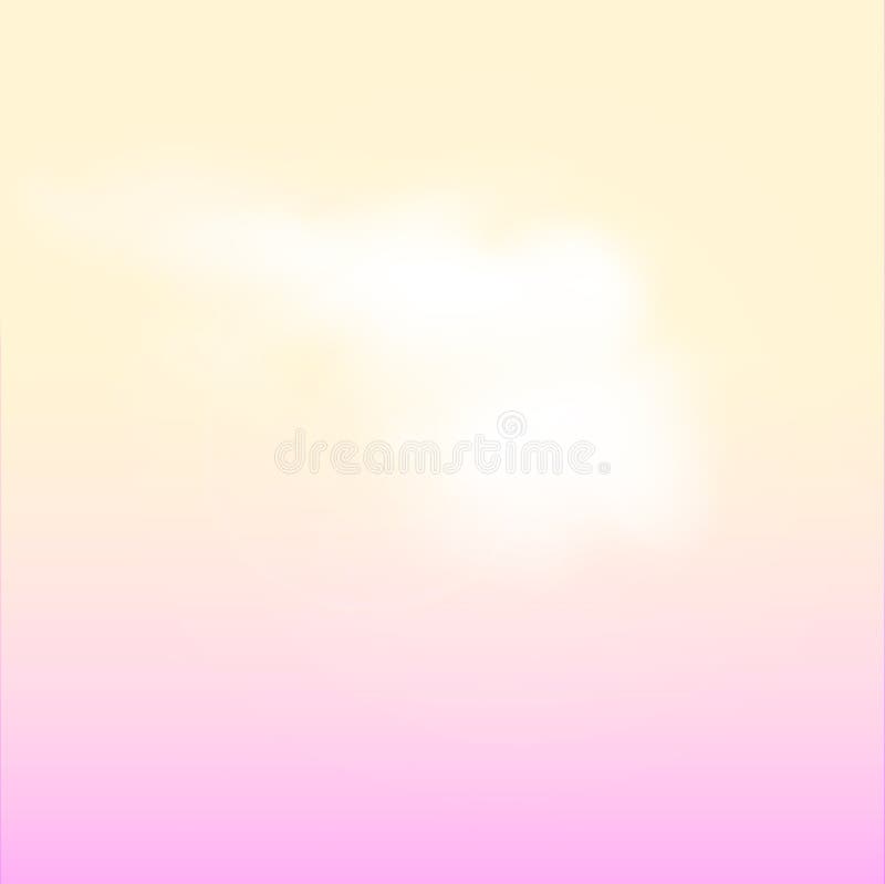 Multicolor Sky and Windy Cloud Background Stock Illustration ...