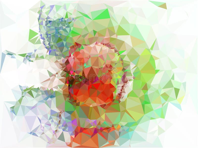 Abstract Multicolor Mosaic Backdrop. Raster Clip Art. Stock ...